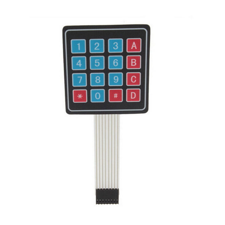 Membrane Switch Keypad 4x4 Matrix Array Key Keyboard Single Chip Microcomputer Microcontroller