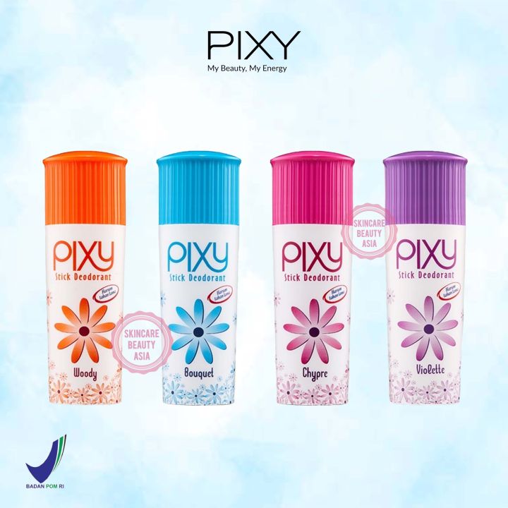 PIXY Stick Deodorant 34gr - Bouquet | Chypre | Violette | Woody ...