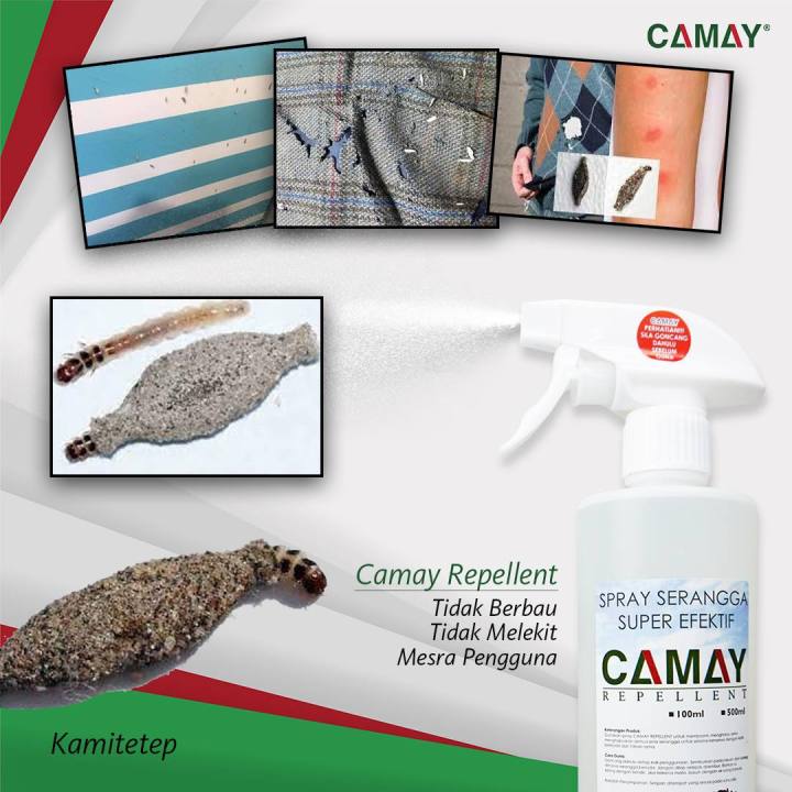 Spray Serangga Kamitetep Bagworms Moth Cloth Moth Camay Repellent 500ml ...