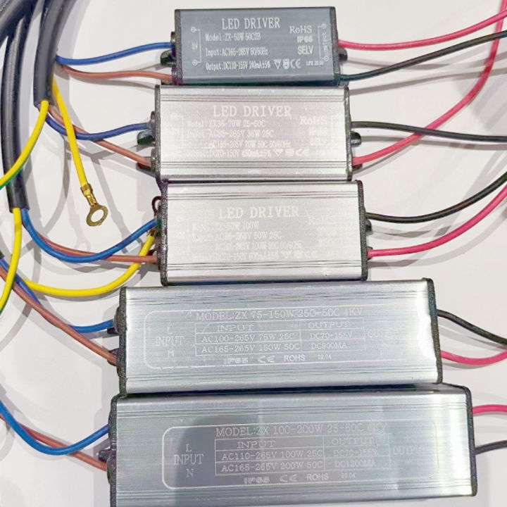 Aluminium IP66 8-24W 36-50W 50-75W 75-150W 100-200W LED Driver 300mA AC ...