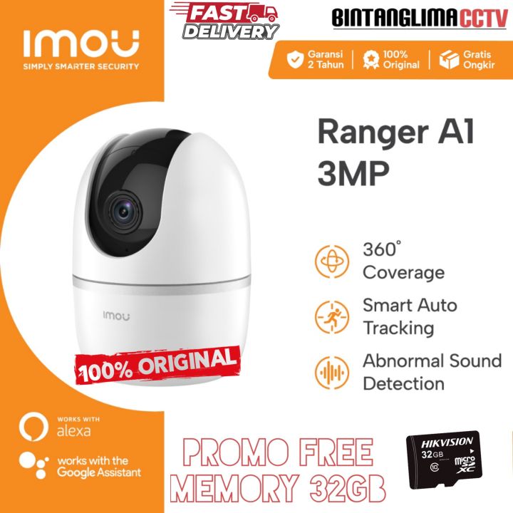 IMOU Ranger A1 3MP - 360 Coverage | Two Way Tallk | Night Vision ...