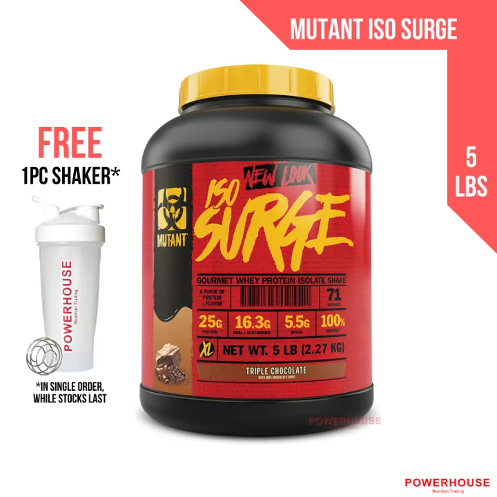 Mutant Iso Surge, 5lb [Whey Protein Isolate, Low Carb Low Fat][Post ...