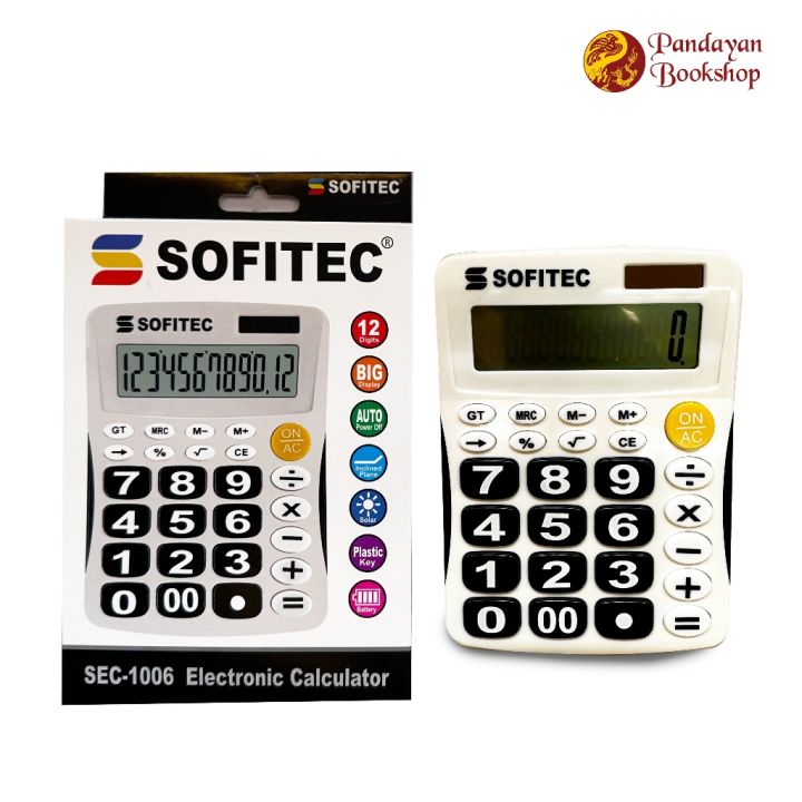 Sofitec SEC-1006 Electronic Calculator 12 Digits | Lazada PH