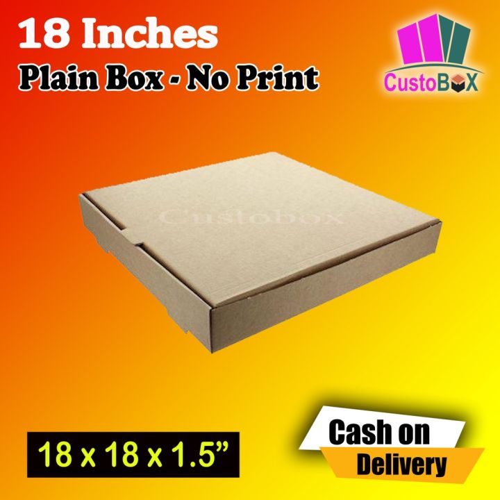 Pizza Box Corrugated 18 Inches Plain 50 pcs. | Lazada PH