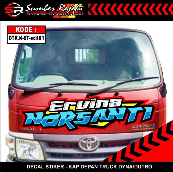 STICKER KAP DEPAN DUTRO DYNA DECAL STRIP VARIASI CUSTOM | Lazada Indonesia