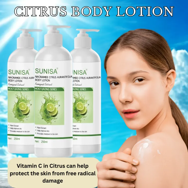Citrus Body Lotion Gift Set (3 Pack 250ml) Glow & Radiance Formula ...