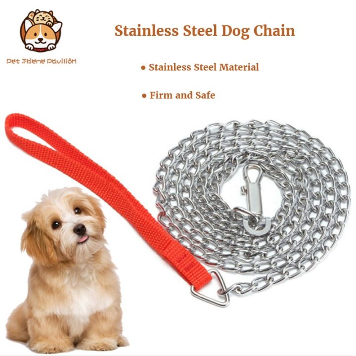 Pet chain Stainless Steel Dog Chain 1.2M/1.7M Dog Stainless Steel ...