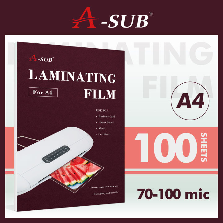 【Hot Laminating Film】A-SUB Laminating Film 70mic/80mic/100mic Laminate Pouches Film A4/A3/4R/5R ...