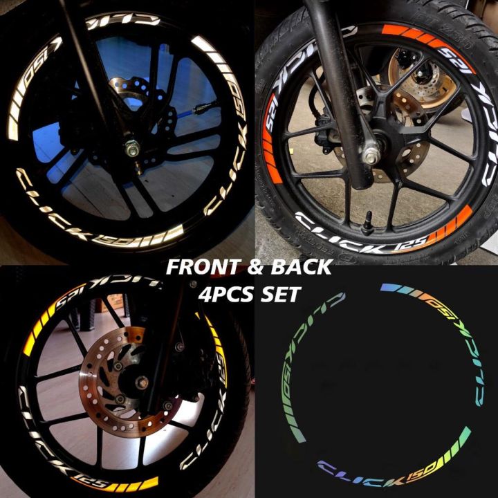 Honda click 125i v3 v2 mags decals rim sticker for motorcycle | Lazada PH
