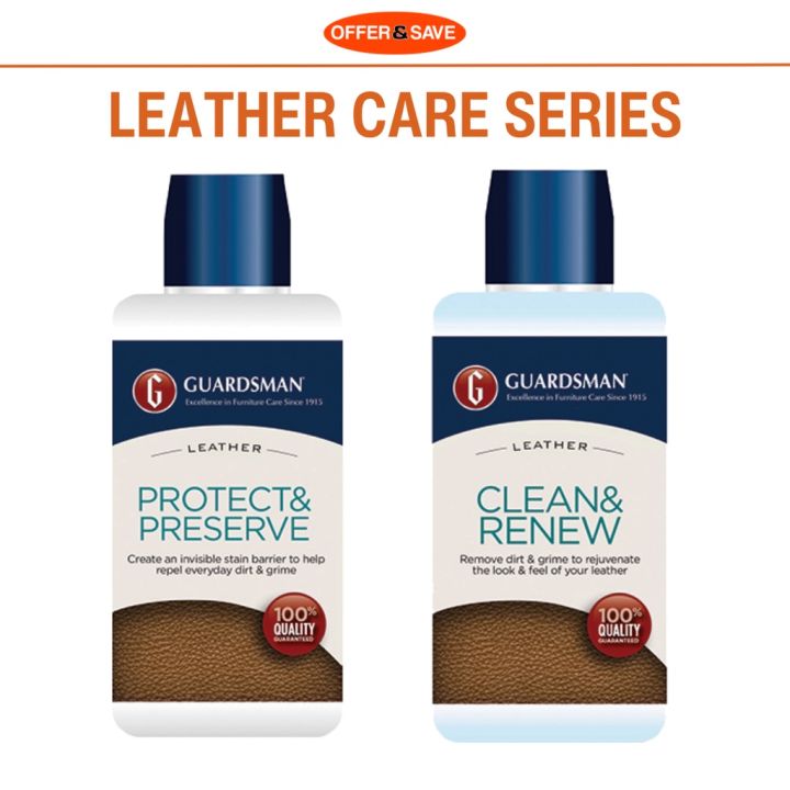 Guardsman Leather Care Series Leather Clean, Renew / Protect & Preserve | Lazada Singapore