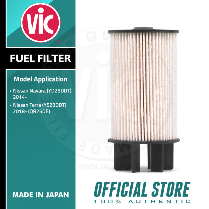 VIC Fuel Filter Element Type F-244 for Nissan Navarra YD25DDT 14-/Terra ...