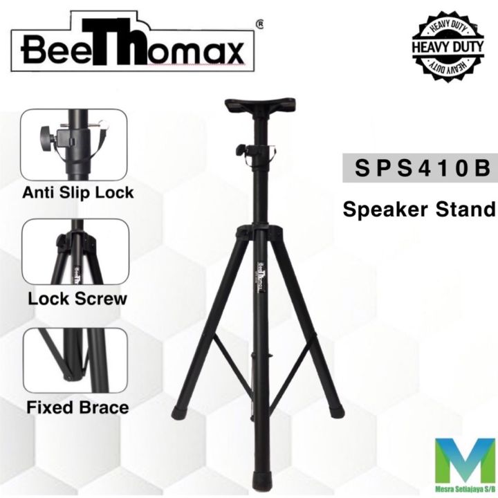 BeeThomax Heavy Duty Tripod Speaker Stand SPS502B | Lazada