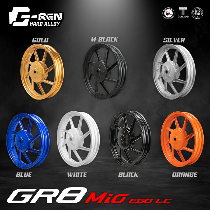 RF G-REN 🇹🇭MAGS for MIO125/EGOLC 4 HOLES (GR8) 1.8 x 2.15 (BLACK/BLUE ...