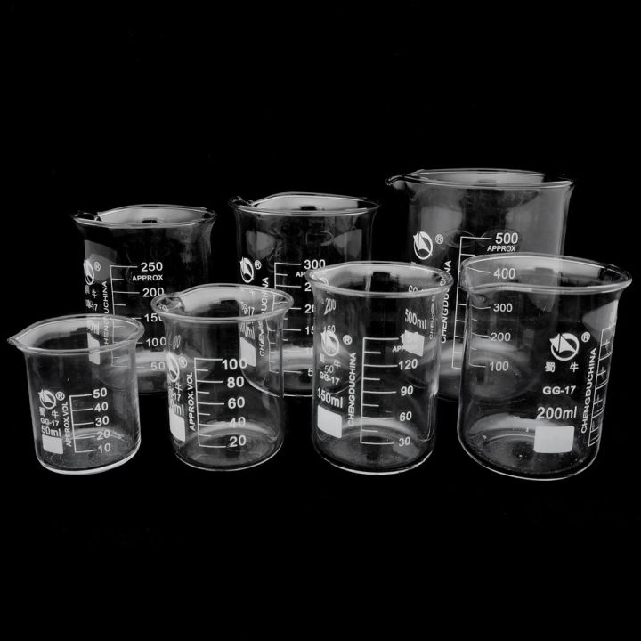 🔥Ready Stock🔥25ml to 1000ml Low Form High Borosilicate Glass Beaker Chemistry Container ...