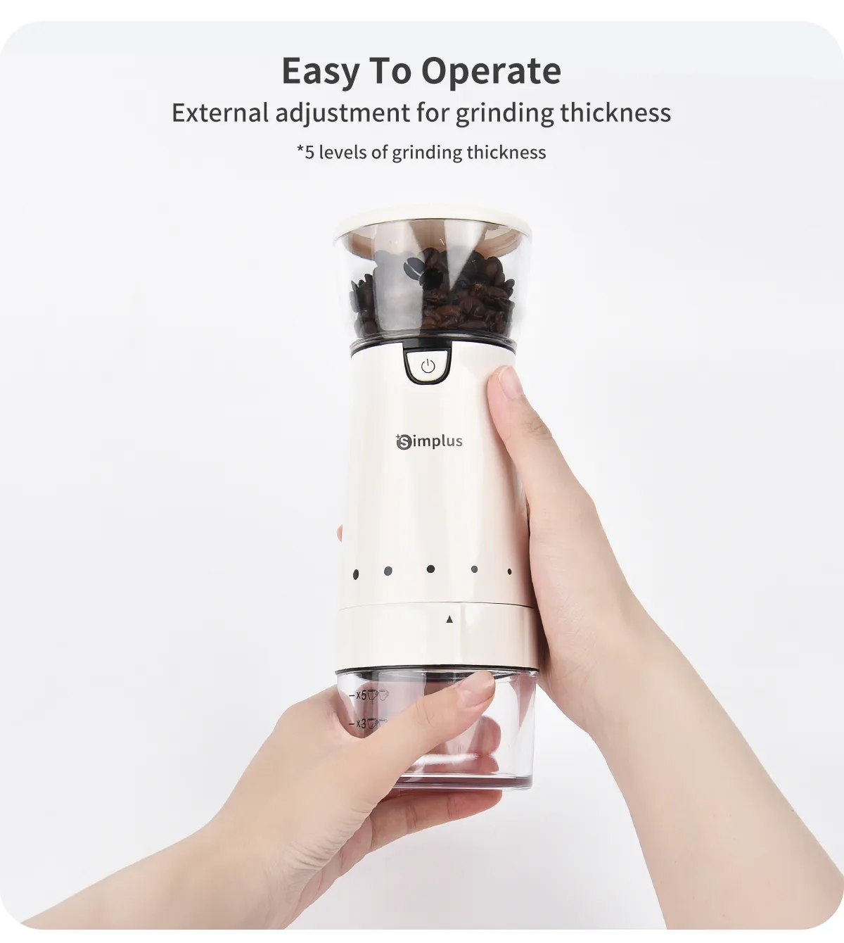 Simplus Semi-Automatic Coffee Machine Electric Espresso Coffee Maker ...