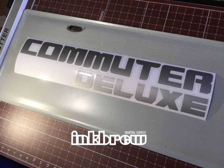 Commuter Deluxe Tailgate Sticker for Toyota Hiace H300 Commuter Deluxe ...