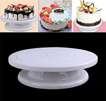 Cake Decorating Turn Table（big size 28cm White Plastic） | Lazada PH