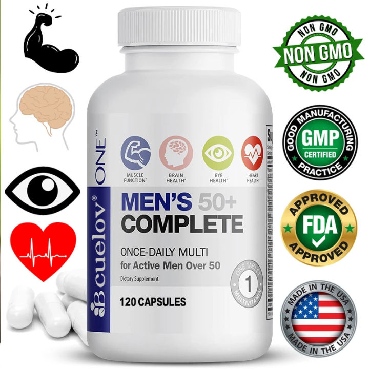 Daily Men's 50+ Complete Multivitamin Multimineral Supports Immunity ...