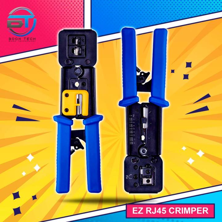 BoonTech EZ Crimping Tool for RJ45 Passthru | EZ Crimp | EZ RJ45 ...