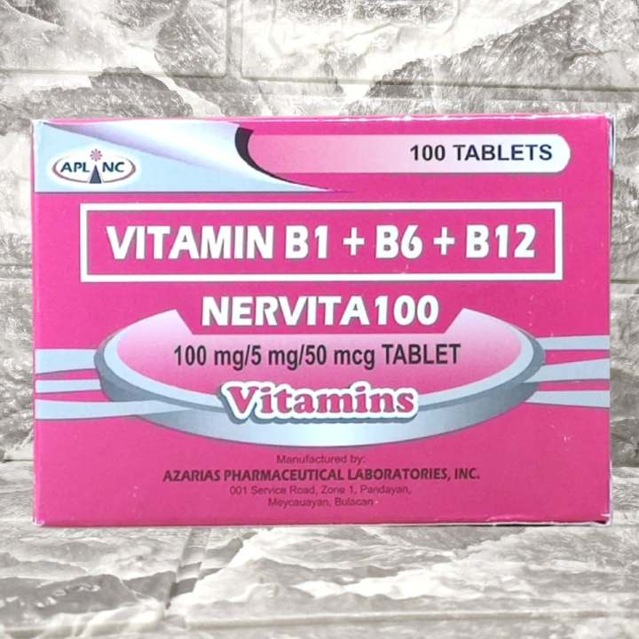 NERVITA 100 Vitamin B-complex 100 Tablets | Lazada PH