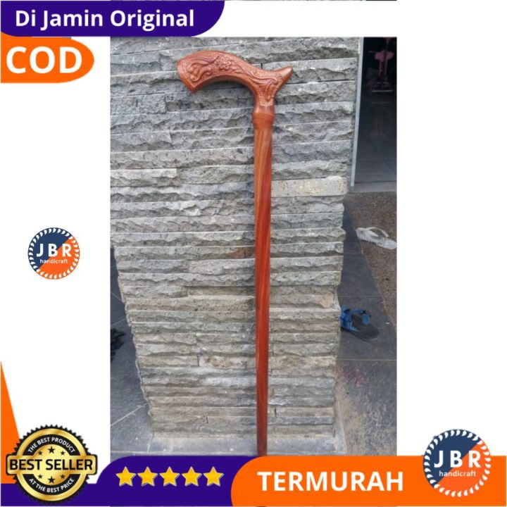 Tongkat Jalan Kayu Model KERAJAAN / Tongkat Jalan Nagasari / Alat Bantu ...