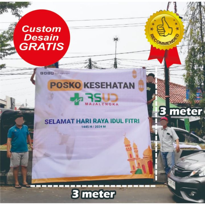 BALIHO BACKDROP BANNER SPANDUK UKURAN 3 X 3 M DESAIN GRATIS CUSTOM ...