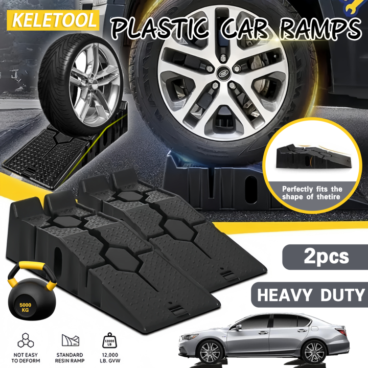 Heavy Duty Car Ramps Plastic jack stand 3.5 Ton Car Jack Heavy Duty ...