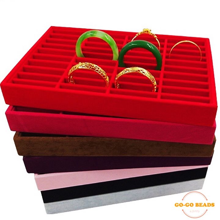 Bangles jewelry velvet Display Tray 40 Position Rack | Lazada PH