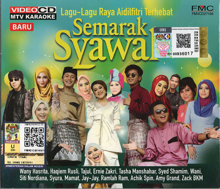 ALBUM VCD/MTV KARAOKE~SEMARAK SYAWAL : LAGU-LAGU RAYA AIDILFITRI TERHEBAT (9 LAGU) | Lazada