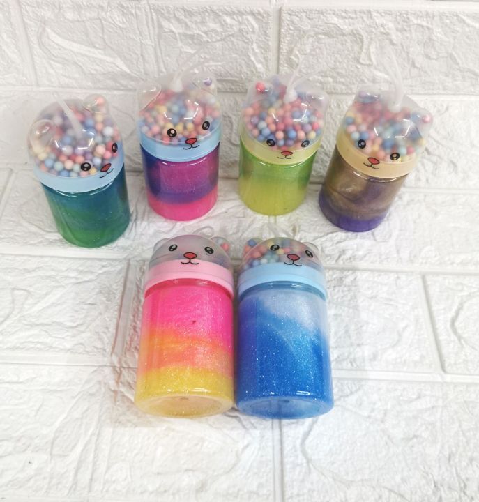 Cute Cat Slime with ball foam/ slime (1pc/qty) | Lazada PH
