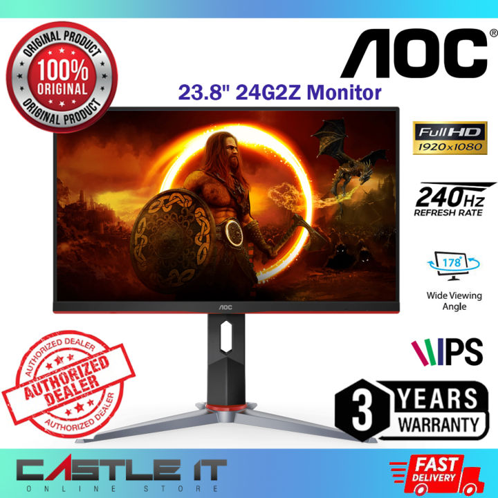 AOC 24" 24G2Z 23.8" IPS Full HD 1920X1080 240HZ 0.5MS HD MI DP ...