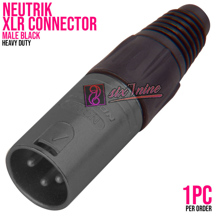 Neutrik XLR Connector Male Black Color Heavy Duty | Lazada PH