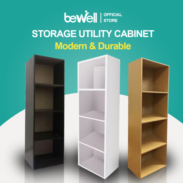 Bewell 3/4 Layers Cabinet Storage Cabinet for Home Furniture Wood ...