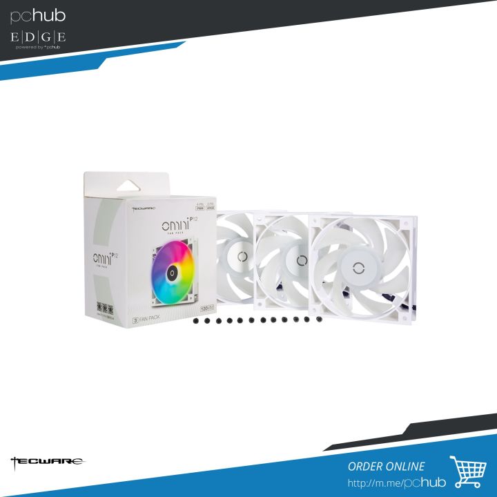 PChub | Tecware Omni P12 aRGB, 3 Pack, White, 120mm, aux fan, pn: TWAC ...