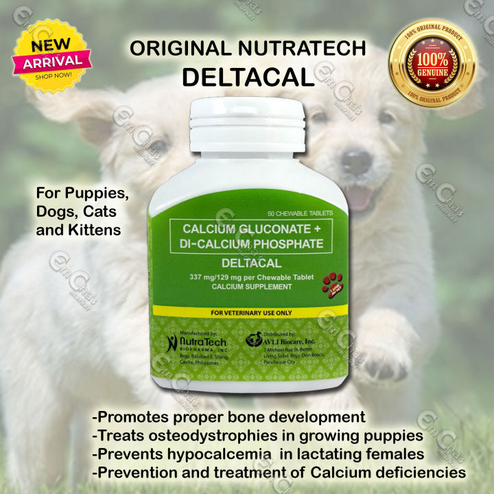 Original Nutratech DELTACAL High Calcium Supplement (50 Chewable ...