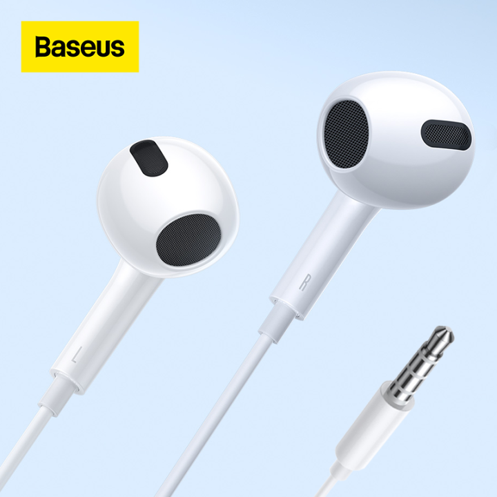 Baseus H17 Earbuds 3.5mm In-Ear Wired Earphones Sport Headphones With ...