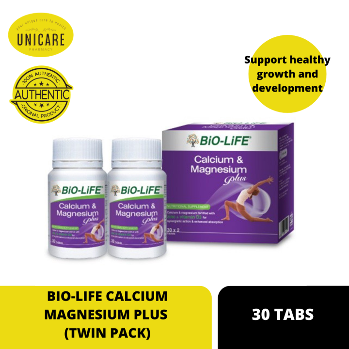 BIO-LIFE CALCIUM MAGNESIUM PLUS 30S (TWIN PACK) | Lazada