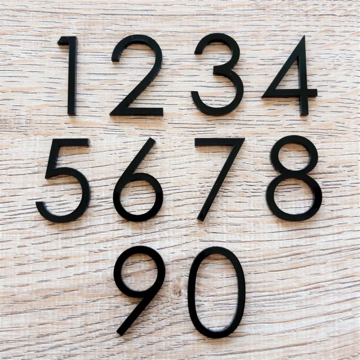TTMU COD Self-adhesive 3d Numeral Plate Plaque Sign Gate Digits Number ...