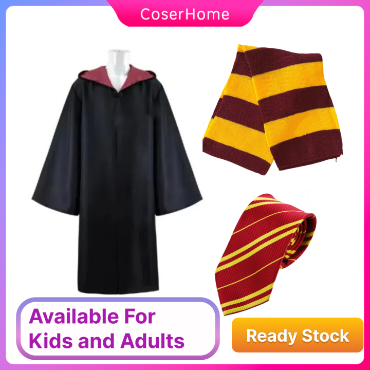 Magic Robe Set Costume Cosplay For Kids Adult School Uniform Magic ...
