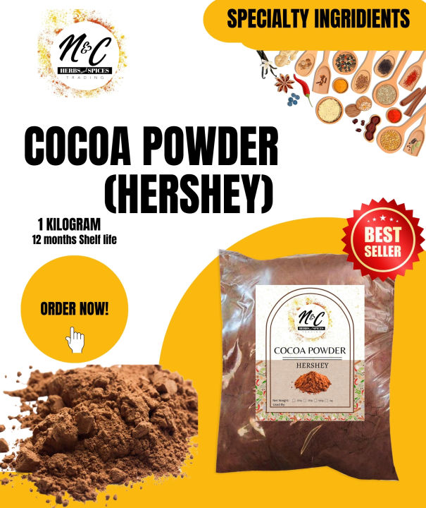 Cocoa Powder (Hershey) 100g 250g 500g 1kg Herbs and Spices | Lazada PH