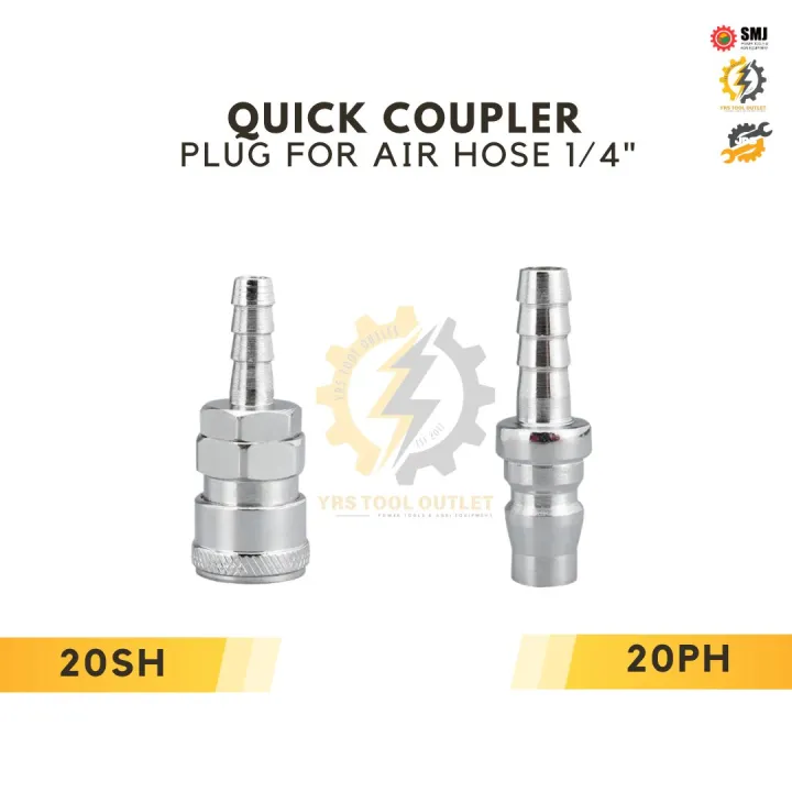 Pneumatic Fittings Air Hose Quick Release Coupler 1/4" 20PF 20PH 20SH ...