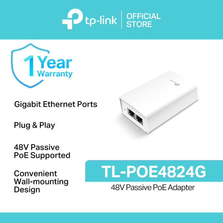 TP-Link TL-POE4824G 48V Passive PoE Adapter | 48V Passive PoE Supported ...