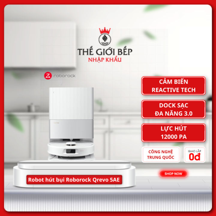 Robot hút bụi cao cấp Roborock Qrevo 5AE - Lập Bản Đồ Thông Minh, Tự ...