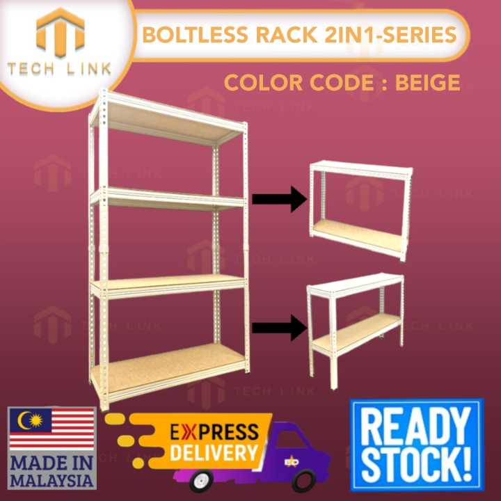 Boltless Rack with Fiberboard 300mmD x 900mmL x 1500mmH - BEIGE ...