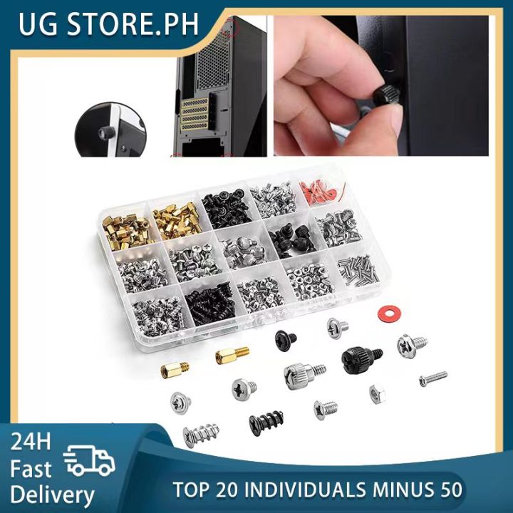 502pc Computer Screws Assortment Kit Motherboard Standoff Risers