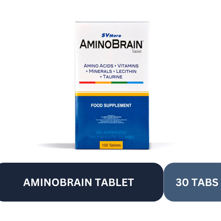 Aminobrain Tablet Food Supplement 30, 60 and 100 Pieces | Lazada PH