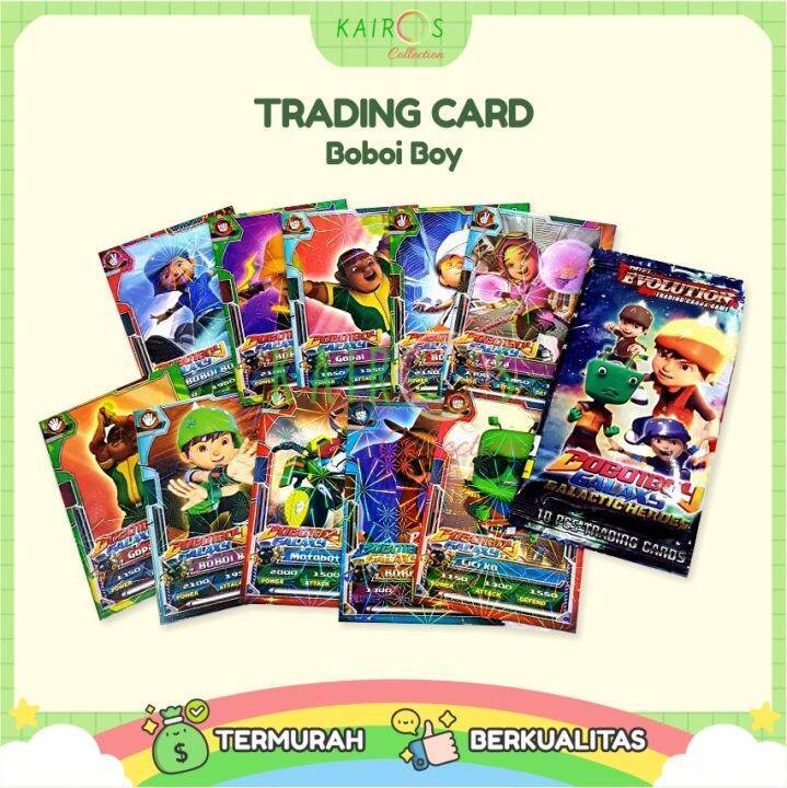 Trading Card BoboiBoy Naruto Pokemon Labubu / Mainan Kartu Trading ...
