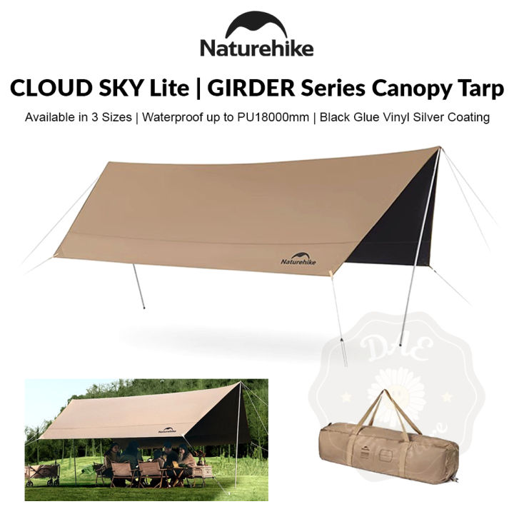 Naturehike CLOUD SKY Lite / GIRDER Canopy Awning Tarp Outdoor Shelter ...