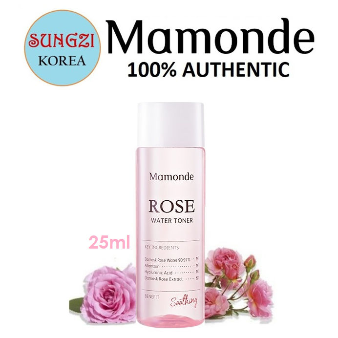 ♕HOT♕ Korean Cosmetics MAMONDE Rose Water Toner 25ml | Lazada PH
