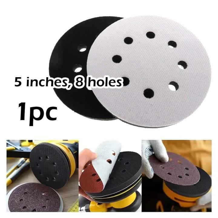 Foam pad 5 inch 8 lubang spon bantalan amplas Spon amplas bulat Untuk ...